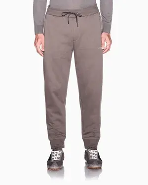 Armani Exchange Regular Fit Cotton French Terry Sweatpants - Brown