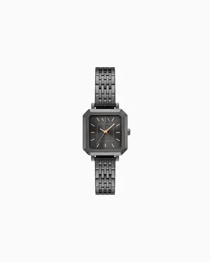 Armani Exchange Three-hand Gunmetal Stainless Steel Watch - Multicolored