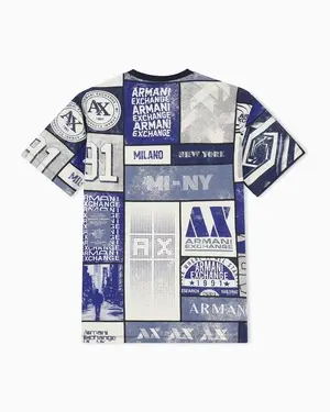 Armani Exchange Regular T-shirt In Cotton Jersey