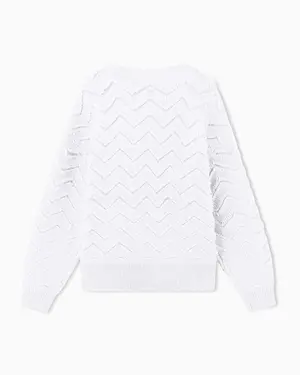 Armani Exchange Regular Fit Pullover In Viscose And Wool Blend