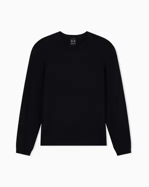 Armani Exchange Pullover In A Viscose Blend - Black