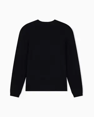 Armani Exchange Pullover In A Viscose Blend - Black