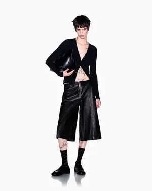 Armani Exchange Regular Fit Cardigan Knitted Recycled Viscose - Black