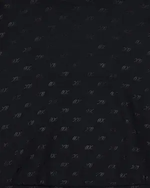 Armani Exchange Organic Cotton All-over Print Hoodie - Black