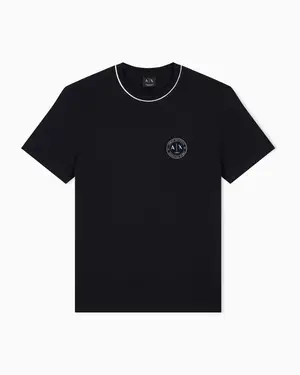 Armani Exchange Regular T-shirt In Cotton Jersey - Black