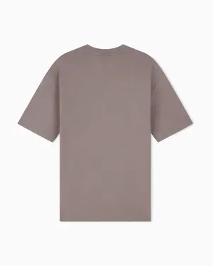 Armani Exchange Regular T-shirt In Cotton Jersey - Brown