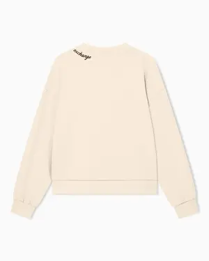 Armani Exchange Stretch Scuba Viscose Sweatshirt With Hood - Beige