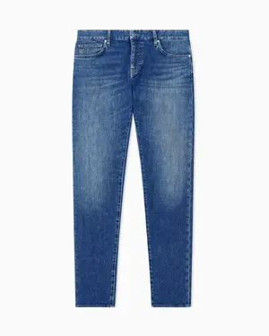 Armani Exchange 5 Pockets Pant Slim Fit Stretch Cotton Denim - Blue