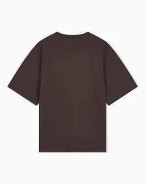 Armani Exchange Oversized T-shirt In Organic Cotton Jersey