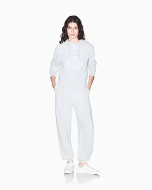 Armani Exchange Embroidered Cotton French Terry Hoodie