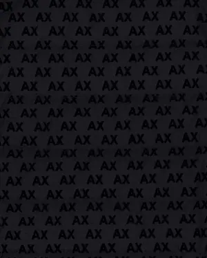Armani Exchange Down Jacket In All-over Flocked Nylon
