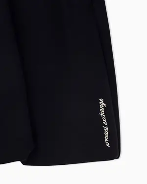 Armani Exchange Slim Fit Stretch Viscose Skirt With Rib Details