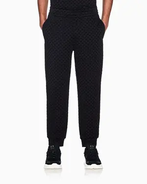 Armani Exchange Regular Fit Jersey Pants With Bonded Stretch