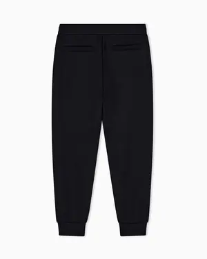 Armani Exchange Regular Fit Trousers In Stretch Jacquard Jersey
