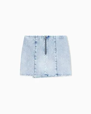 Armani Exchange Skirt Slim-fit In Rigid Cotton Denim