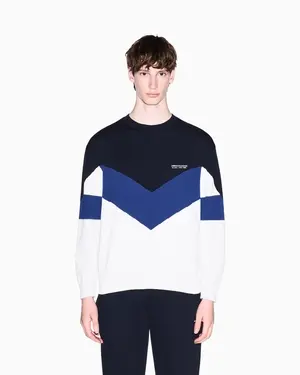 Armani Exchange Regular Fit Cotton Pullover - Patterned