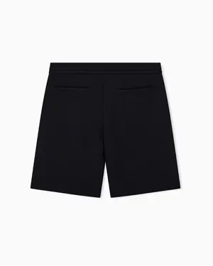 Armani Exchange Shorts Bonded Stretch Cotton Jersey Regular Fit