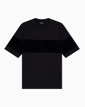 Armani Exchange Regular T-shirt Cotton Jersey Black