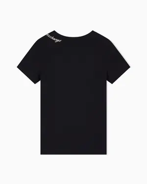 Armani Exchange Regular T-shirt In Cotton Jersey - Black