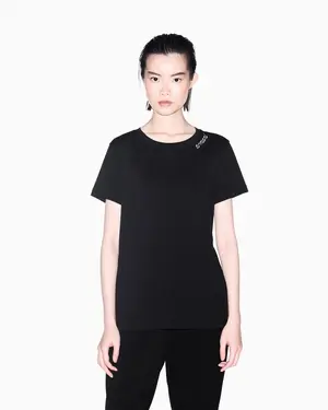 Armani Exchange Regular T-shirt In Cotton Jersey - Black