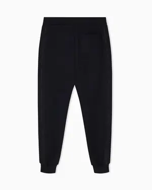 Armani Exchange Regular Fit Trousers Bonded Stretch Cotton Jersey