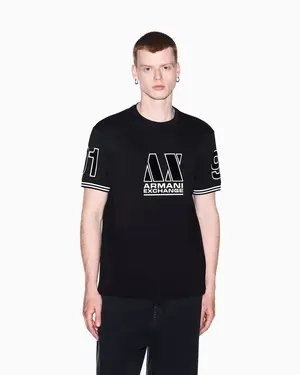Armani Exchange Regular T-shirt In Cotton Jersey