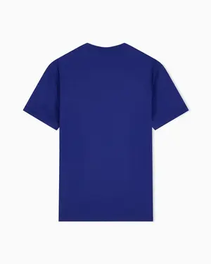 Armani Exchange Regular T-shirt In Cotton Jersey - Blue
