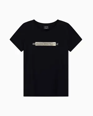 Armani Exchange Slim Fit Stretch Cotton T-shirt - Black