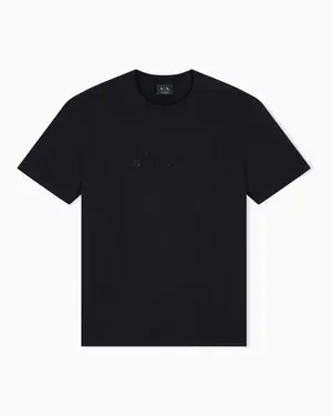 Armani Exchange Regular T-shirt In Cotton Jersey - Black