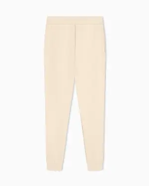 Armani Exchange Regular Fit Trousers Stretch Viscose Scuba - Beige
