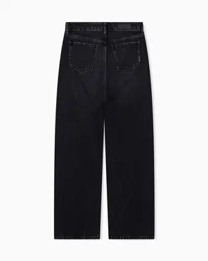 Armani Exchange Oversized 5-pocket Jeans In Rigid Cotton Denim