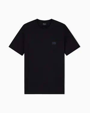 Armani Exchange Regular T-shirt In Cotton Jersey - Black