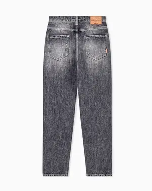 Armani Exchange Oversized Fit 5 Pockets Denim Pant In Rigid Cotton