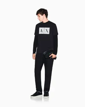 Armani Exchange Slim Fit T-shirt Essential Cotton Jersey - Black