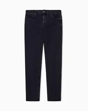 Armani Exchange Slim Fit 5 Pockets Pant In Denim Stretch Washed - Grey