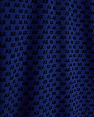 Armani Exchange Regular Fit Polo Shirt In Cotton Jersey - Blue