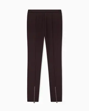 Armani Exchange Slim-fit Leggings In Heavy Rib Jersey