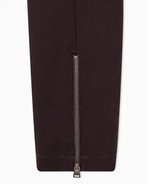Armani Exchange Slim-fit Leggings In Heavy Rib Jersey