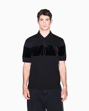 Armani Exchange Regular Fit Polo Shirt In Mercerized Cotton Jersey