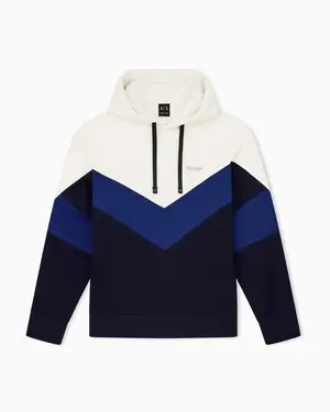 Armani Exchange Sweatshirt In Cotton French Terry - Blue