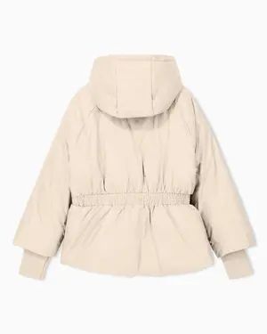 Armani Exchange Blouson Jacket In Recycled Nylon Jacquard - Beige