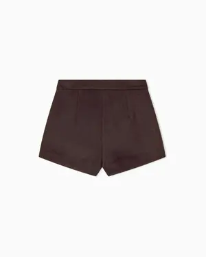 Armani Exchange Regular Fit Shorts Wool Blend