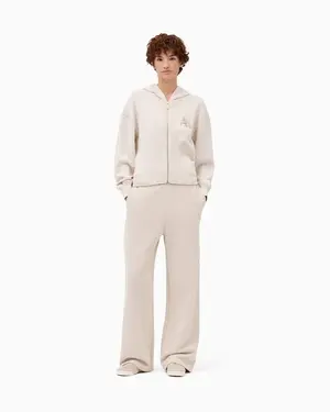 Armani Exchange Stretch Viscose Zip-up Sweatshirt - Beige