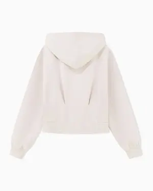 Armani Exchange Stretch Viscose Zip-up Sweatshirt - Beige