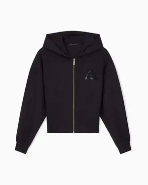 Armani Exchange Sweatshirt Stretch Viscose Scuba - Black
