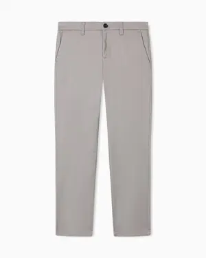 Armani Exchange Cotton Poplin Chino Trousers - Beige