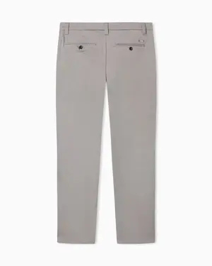 Armani Exchange Cotton Poplin Chino Trousers - Beige