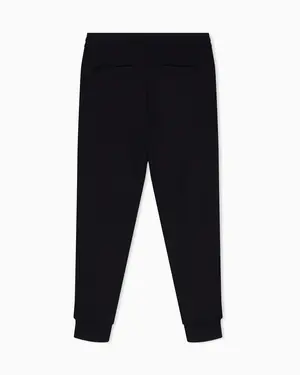Armani Exchange Regular Fit Trousers Jersey With Bonded Stretch Cotton - Black