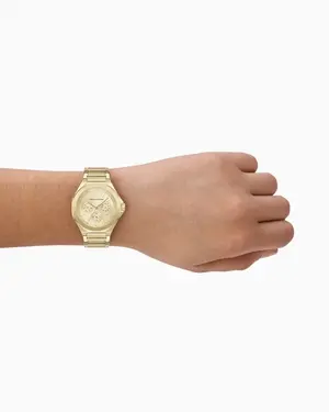 Armani Exchange Multifunction Gold Stainless Steel Watch