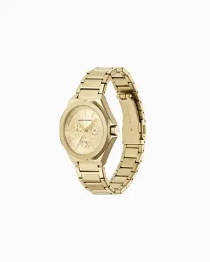 Armani Exchange Multifunction Gold Stainless Steel Watch